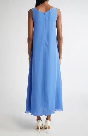 Emporio Armani Techno Georgette Maxi Dress