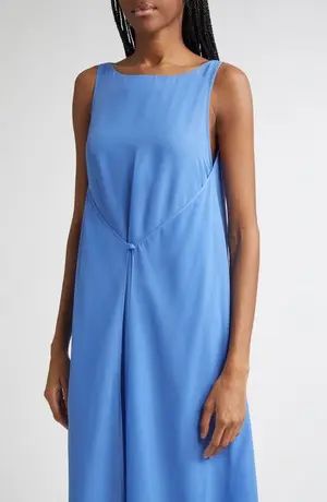 Emporio Armani Techno Georgette Maxi Dress