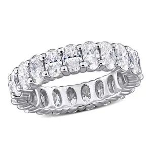 JULIANNA B. 4 1/5ct D.e.w. Moissanite Eternity Ring - Sterling Silver