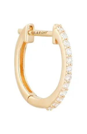 Lana Jewelry 14k Gold And Diamond Huggie Hoop Earrings