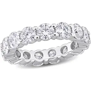 JULIANNA B. 1/2ct D.e.w. Moissanite Eternity Ring - Sterling Silver
