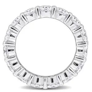 JULIANNA B. 1/2ct D.e.w. Moissanite Eternity Ring - Sterling Silver