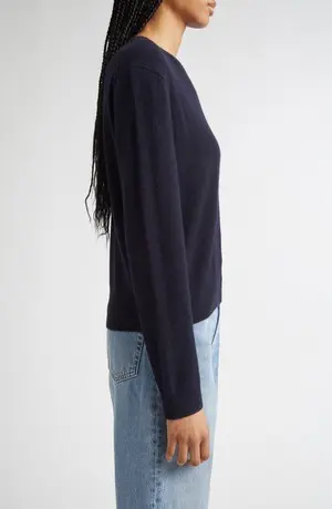 TOTEME Classic V-neck Cashmere Sweater - Navy