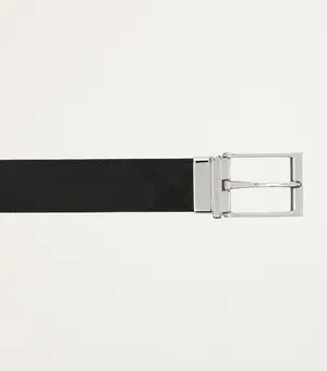 Burberry Leather And Check Reversible Belt