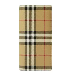 Burberry Check Continental Wallet - Beige