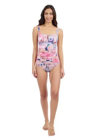 GOTTEX Karma Round Neck U-wire Tankini - Multi