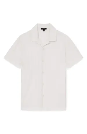 REISS Sampson Short Sleeve Woven Shirt - White
