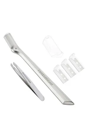 TWEEZERMAN 2-pack Brow Razor & Mini Tweezer Set - No Color