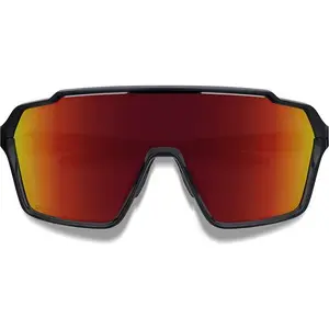 SMITH Shift Xl Mag 142mm Shield Sunglasses - Black / Chromapop Red