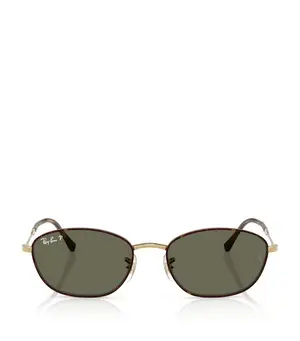 Ray-ban Irregular Sunglasses - Brown