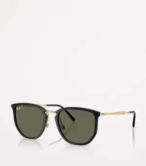 Ray-ban Irregular Sunglasses - Black