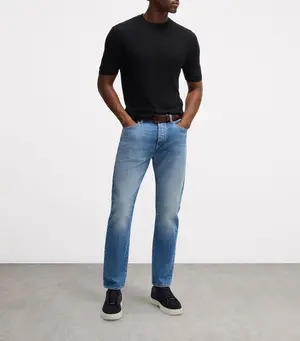 BOSS Silk Knitted T-shirt