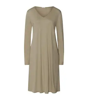 Hanro Cotton Nightdress Green