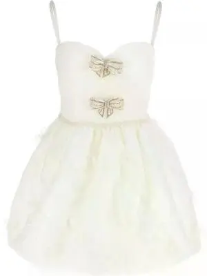 SELF-PORTRAIT Bow-detail Mini Dress