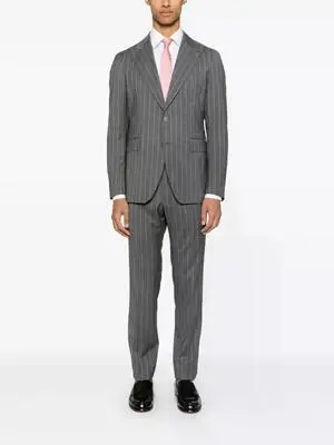 Tagliatore Pinstriped Suit - Grey