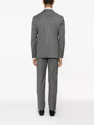 Tagliatore Pinstriped Suit - Grey