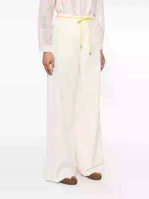 Aspesi Contrasting-belt Trousers - Neutrals