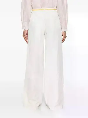 Aspesi Contrasting-belt Trousers - Neutrals