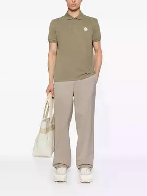 Moncler Gabardine Tailored Trousers - Brown