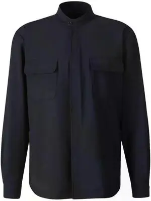 Boglioli Collarless Shirt