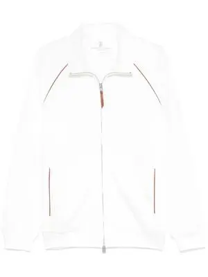 Brunello Cucinelli Zip-up Sweatshirt - White