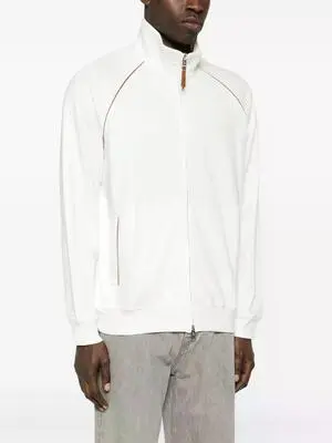 Brunello Cucinelli Zip-up Sweatshirt - White