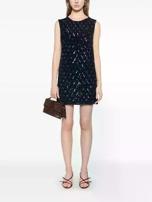 P.a.r.o.s.h Sequined Mini Dress - Blue