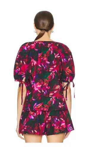 Ulla Johnson Vienne Blouse - Hibiscus