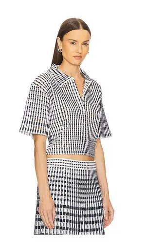 Simkhai Adley Cropped Polo