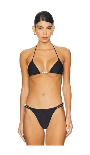 SHANI SHEMER Giselle Bikini Top - Black