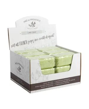 EUROPEAN SOAPS Pre De Moisturizing 250g French Soap Bar - Lime Zest