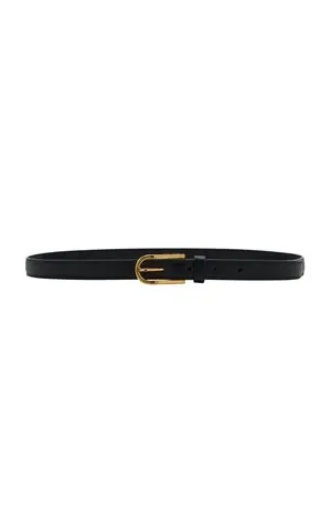 THE ROW Freya Leather Belt - Black
