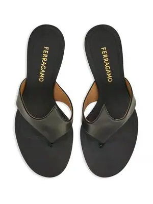 FERRAGAMO Fiamma Stiletto Heel Sandals - Black