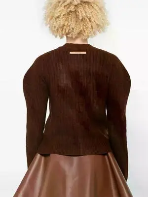 JW Anderson Puff-sleeves Sweater - Brown
