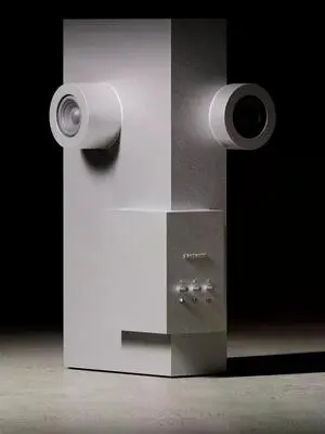 TRANSPARENT Brutalist Speaker - Silver