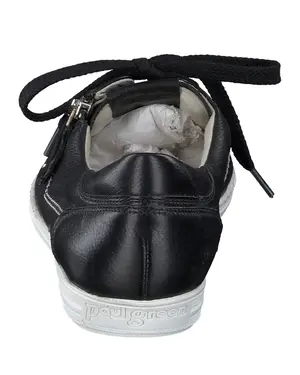 Paul Green Addie Leather Sneakers - Black Leather