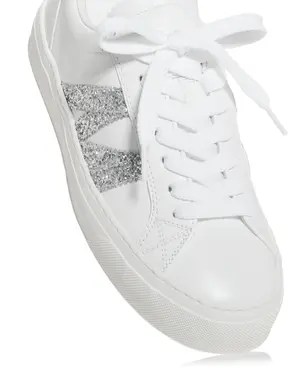 Moncler Monaco Embellished Low Top Sneakers - White