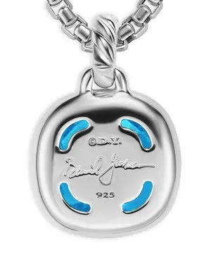 David Yurman Albion Pendant With Blue Topaz And Diamonds