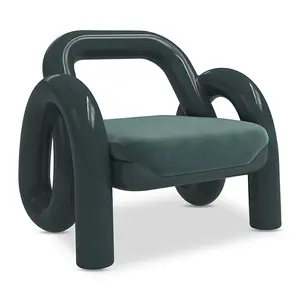 CARACOLE Gelee Accent Chair - Blue Green Gloss