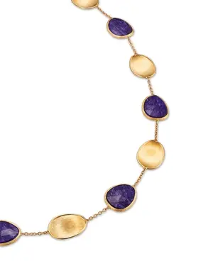 Marco Bicego 18k Yellow Lunaria Color Charoite Collar Necklace - Gold/charoite