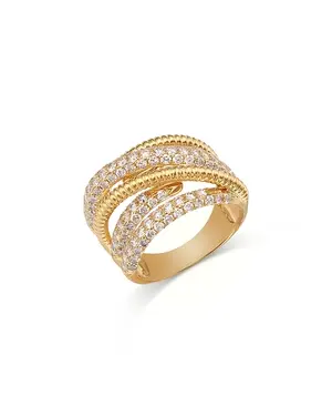 Bloomingdale'S Diamond Pave Statement Ring - Gold