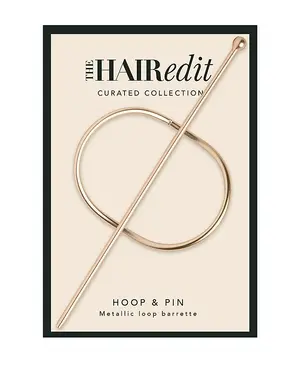 THE HAIR EDIT Hoop & Pin Barrette - No Color