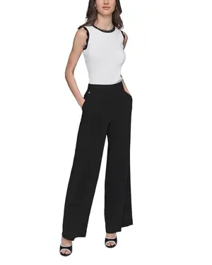 Karl Lagerfeld Paris Essential Wide Leg Pants