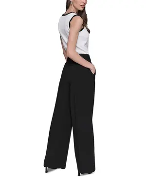 Karl Lagerfeld Paris Essential Wide Leg Pants