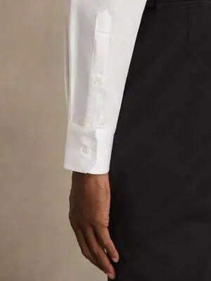 REISS Marcel Regular Fit Cotton Marcella Tuxedo Shirt