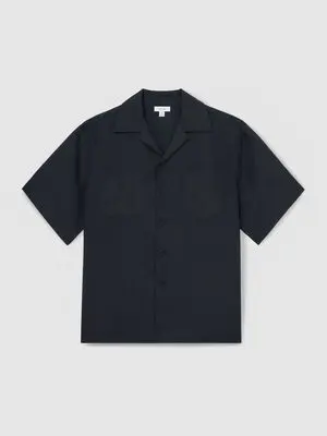 REISS Wrexham Organza Twin-pocket Oversize Shirt