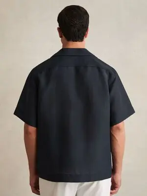 REISS Wrexham Organza Twin-pocket Oversize Shirt