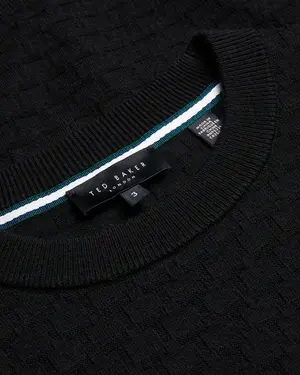 Ted Baker London Textured Stitch Crewneck Sweater