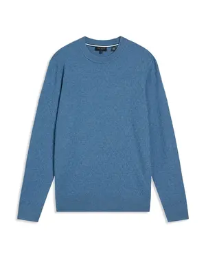 Ted Baker London Textured Crewneck Sweater - Teal