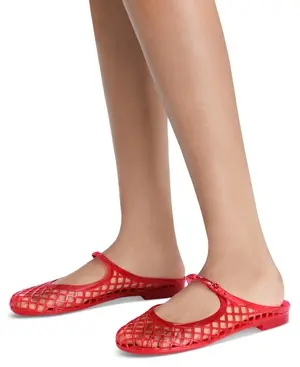 Tory Burch Mellow Mary Jane Jelly Flats - Cocoa